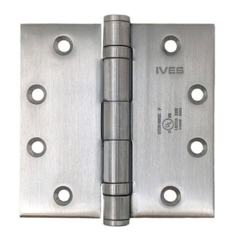 Ives 5BB1 4.5X4.5 606 NRP 5-Knuckle Ball Bearing Hinge Satin Brass