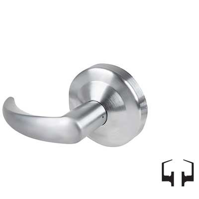 Schlage ALX172-OME Double Dummy Trim, Omega Lever, Non-Keyed