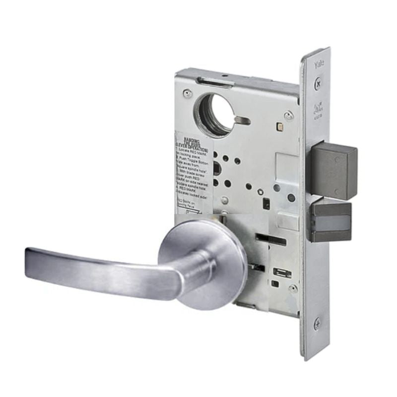 Accentra (Yale) MOR8802FL-626 Privacy with Deadbolt Mortise Lock, Sati