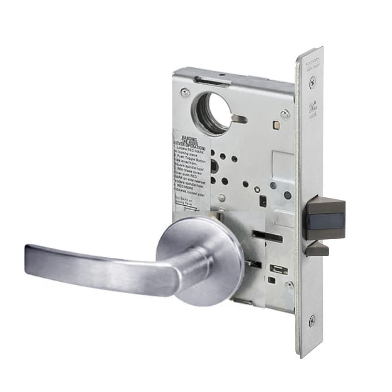 Accentra (Yale) MOR8808FL-626-LC Classroom Mortise Lock, Less Cylinder