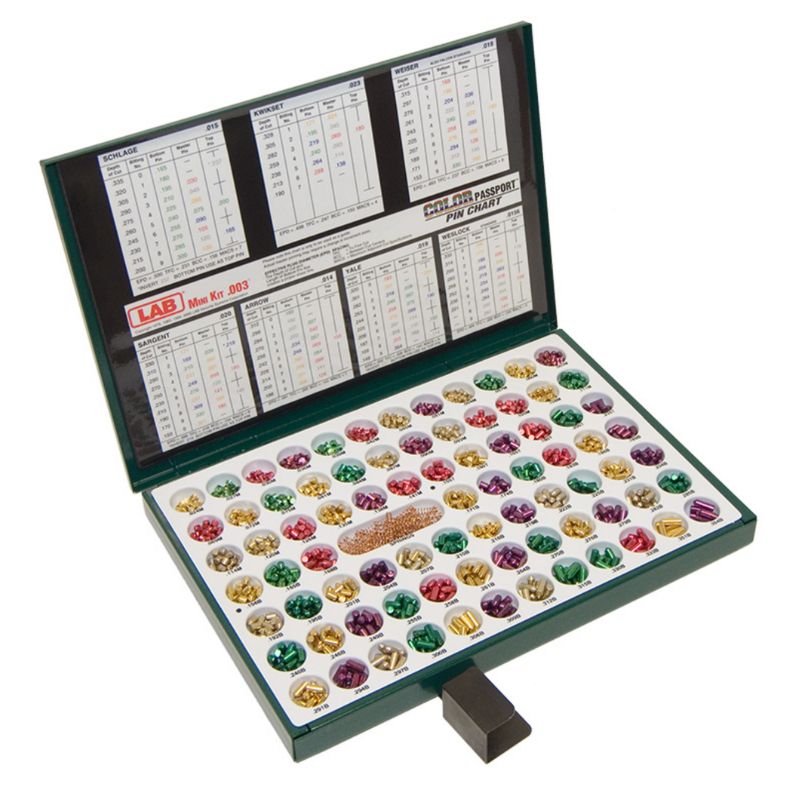 LAB LMK003 Pin Kit, Steel Mini .003 System