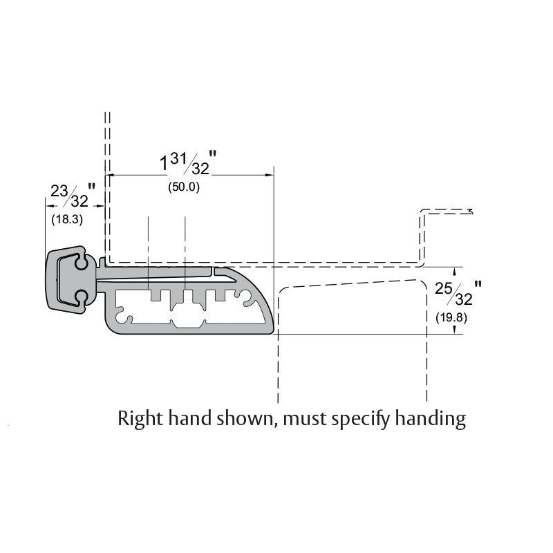 Pemko ERS-84-C-Notch-HT Continuous Emergency Stop Release, 84" Length,