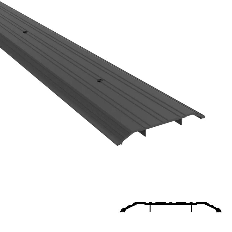 Pemko 171BSP Threshold - 5" Width, 1/2" Height, Black Suede Powder Coa