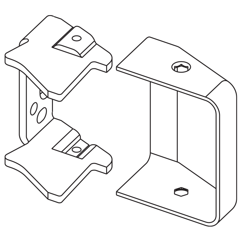 Sargent 565-US32 Standard Metal End Cap Kit, For 80 Series Exit Device
