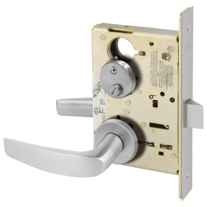 Sargent 8265-LNB Privacy Bedroom or Bath Mortise Lock, B - Lever, LN