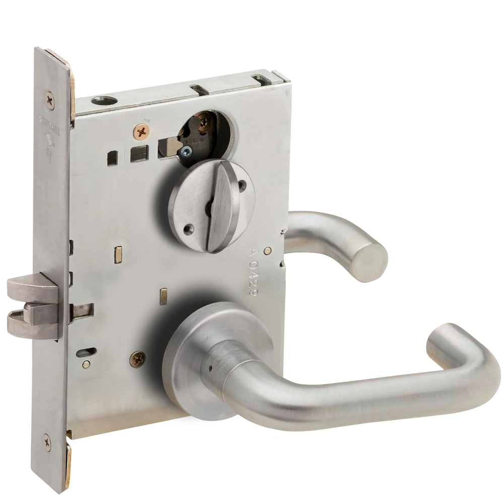Schlage L9050L-03A Entrance Office Mortise Lock, 03 Lever, A Rose
